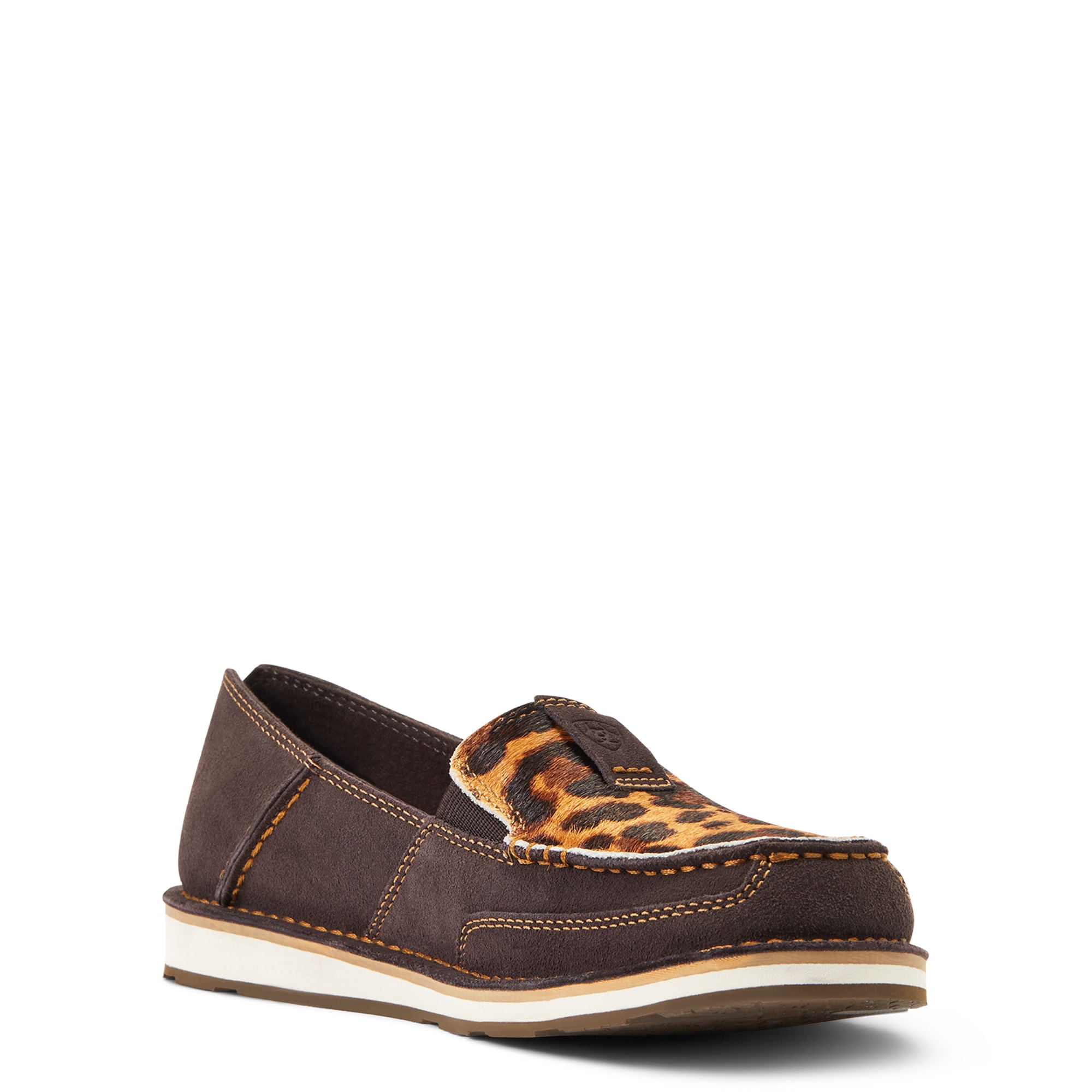 Ariat Womens Chocolate Leopard Cruiser Casual Shoes – Texas Boot Company