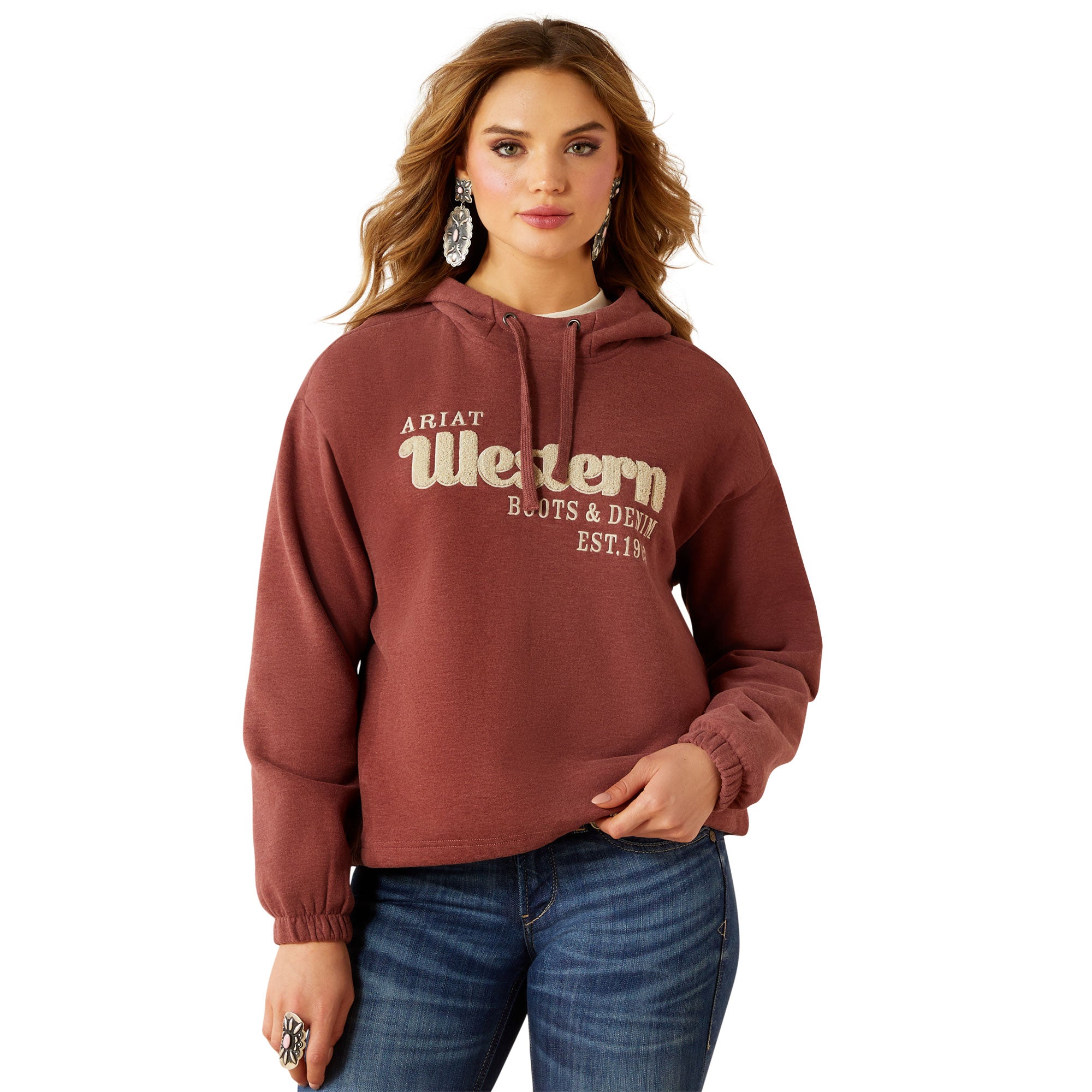Ariat Womens Burnt Russet Western Sweater – Texas Boot Company