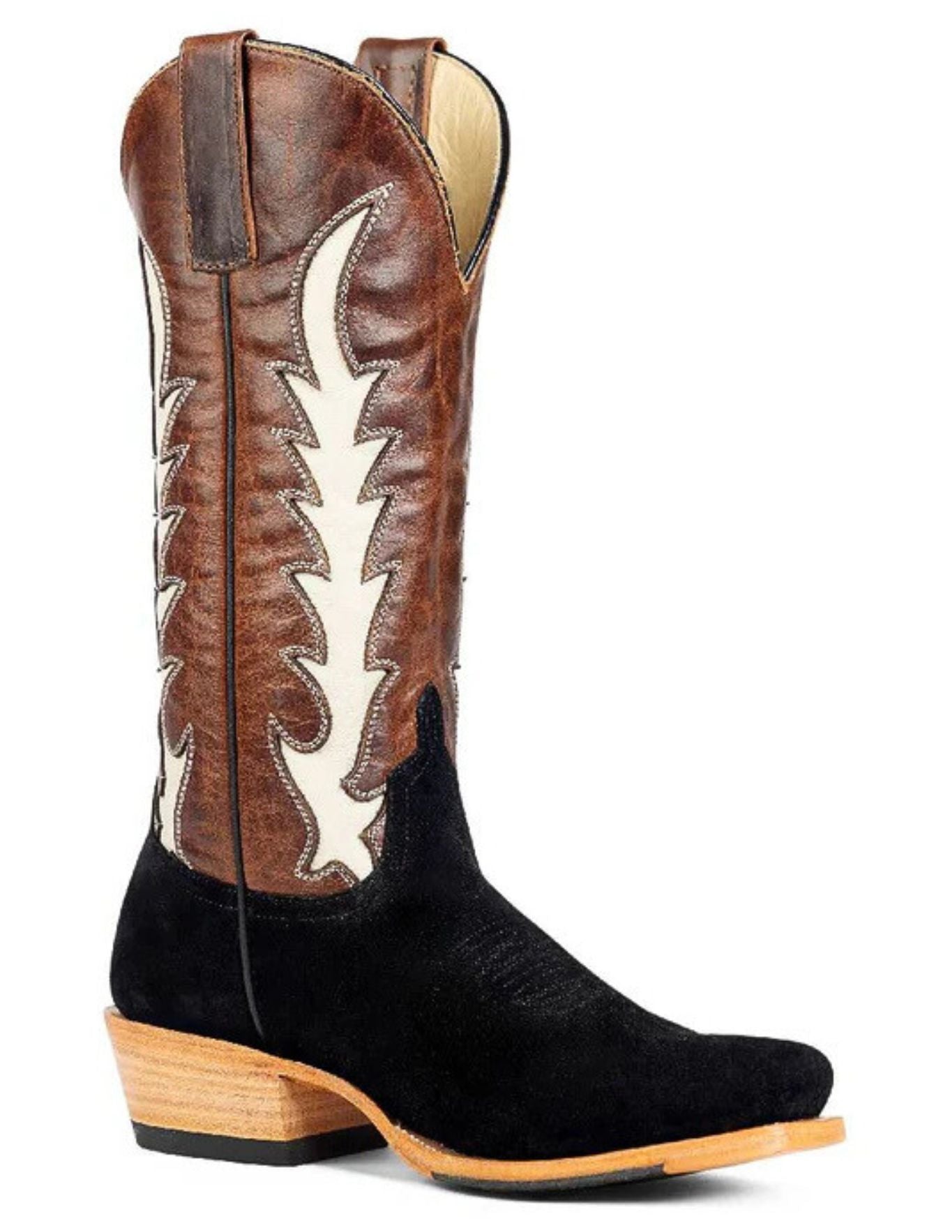 Macie Bean Womens Cutter Toe Black Suede Boots – Texas Boot Company